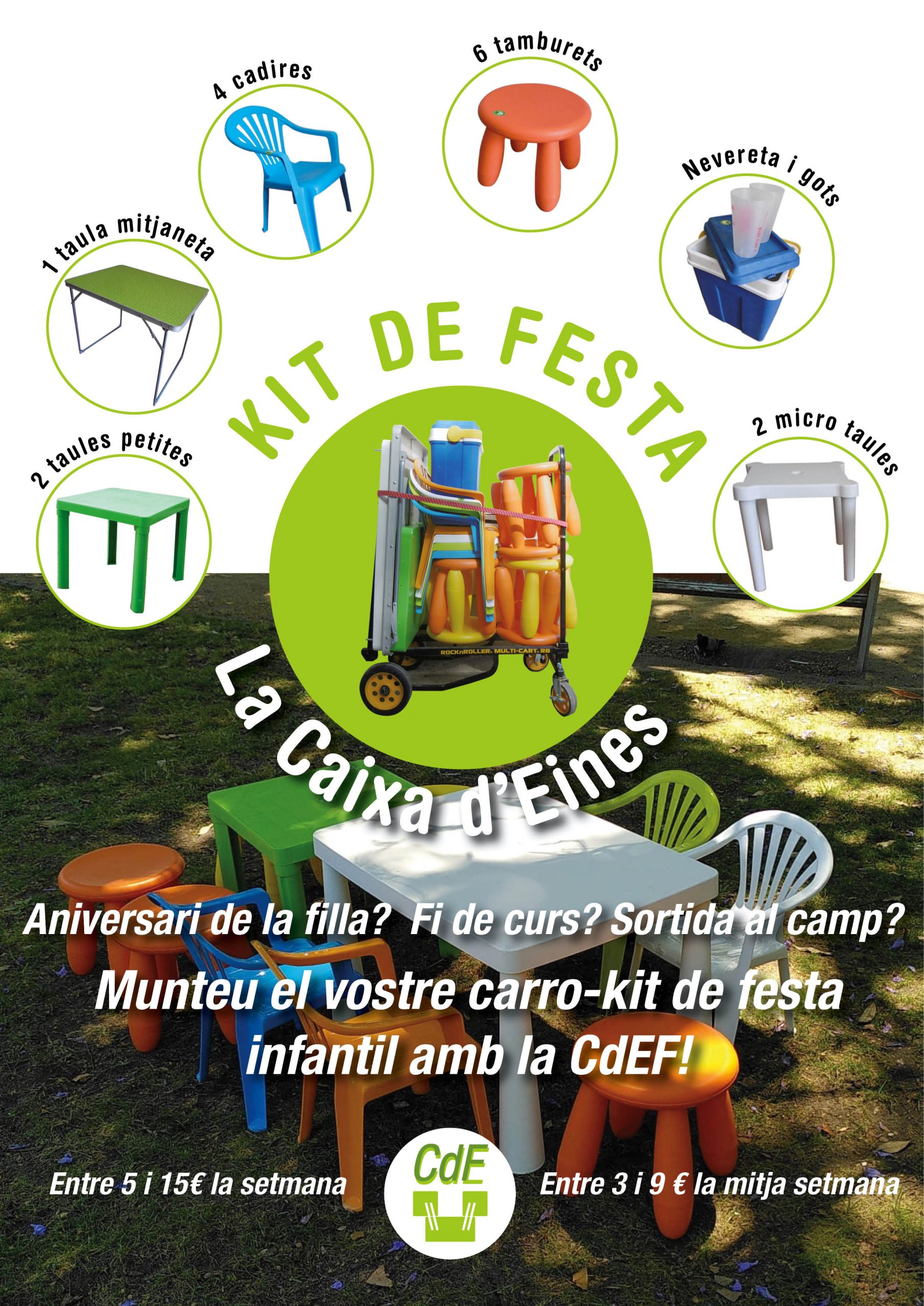Novetat: kit de festa infantil - Caixa d' Eines i Feines